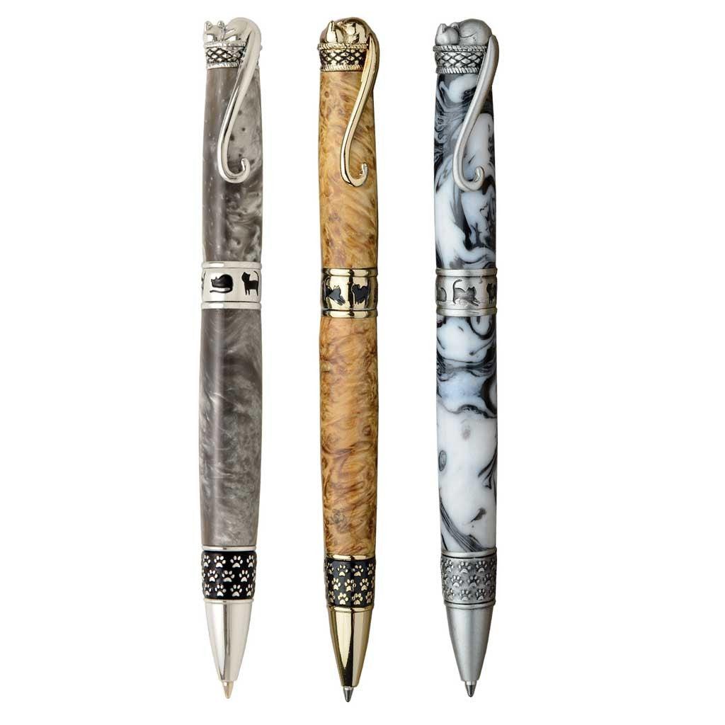 Cat Ballpoint Pen Kit - 3 Pen Kit Starter Set | ExoticBlanks