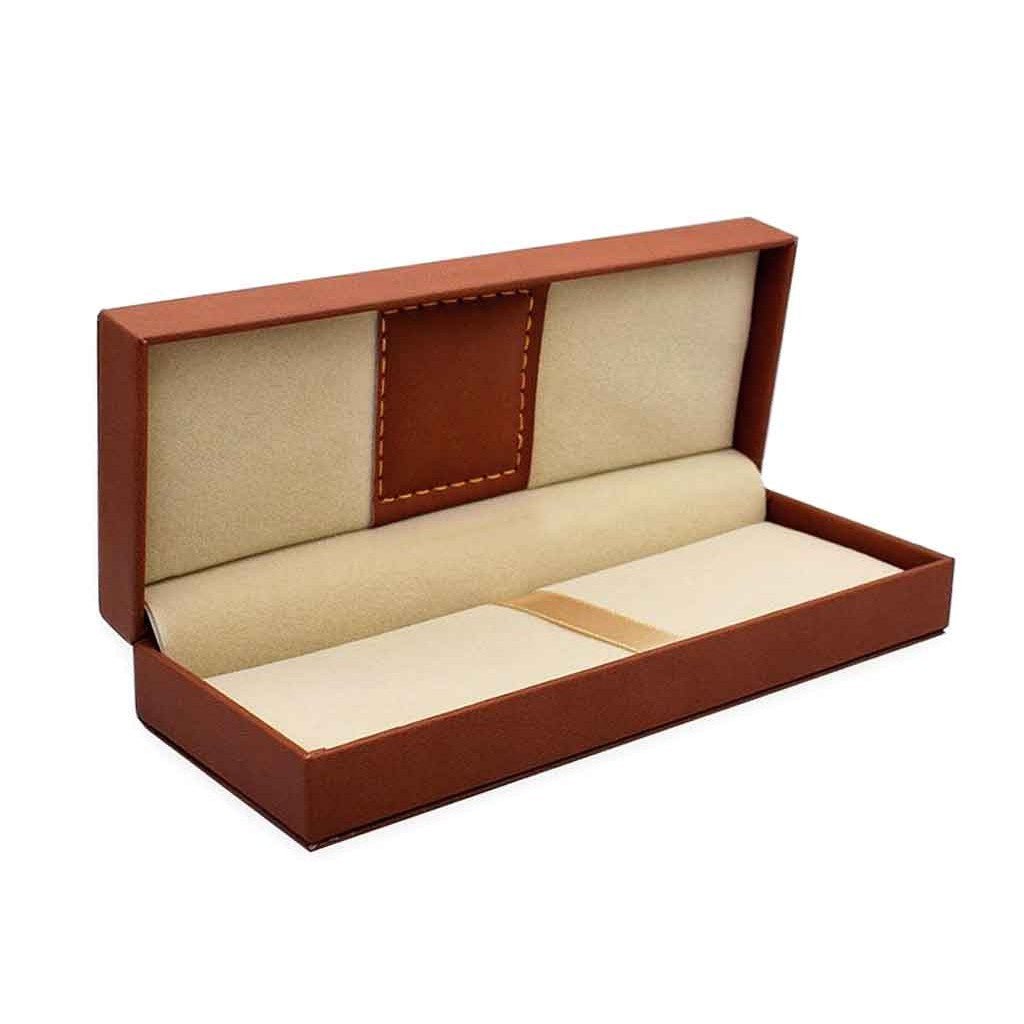 Brown Leather Pen Box | ExoticBlanks