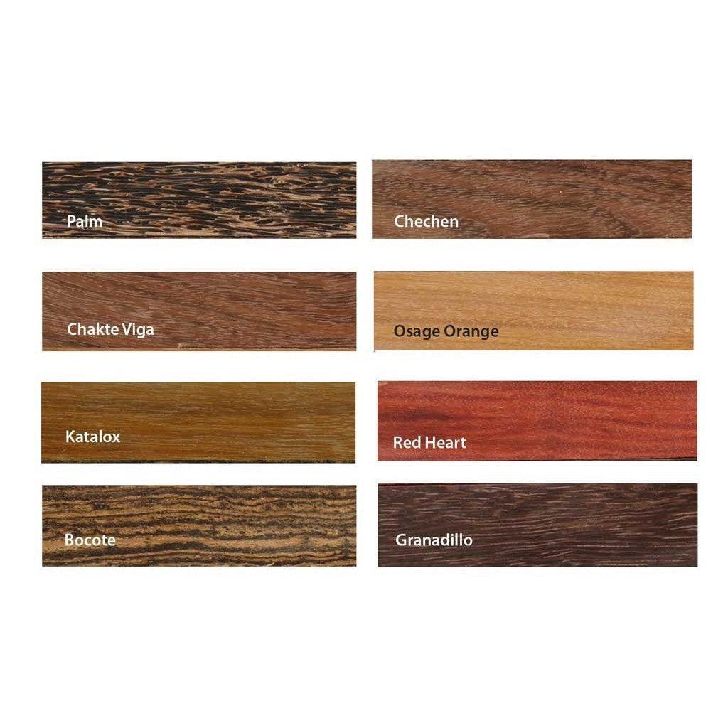 40 Exotic Wood Pen Blanks Combo Pack | ExoticBlanks