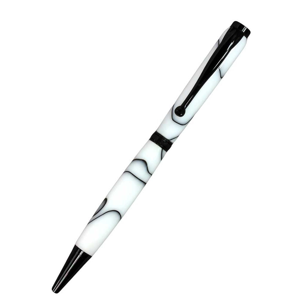 Fancy Slimline Pen Kit Bundle - Black Chrome Baker's Dozen | ExoticBlanks
