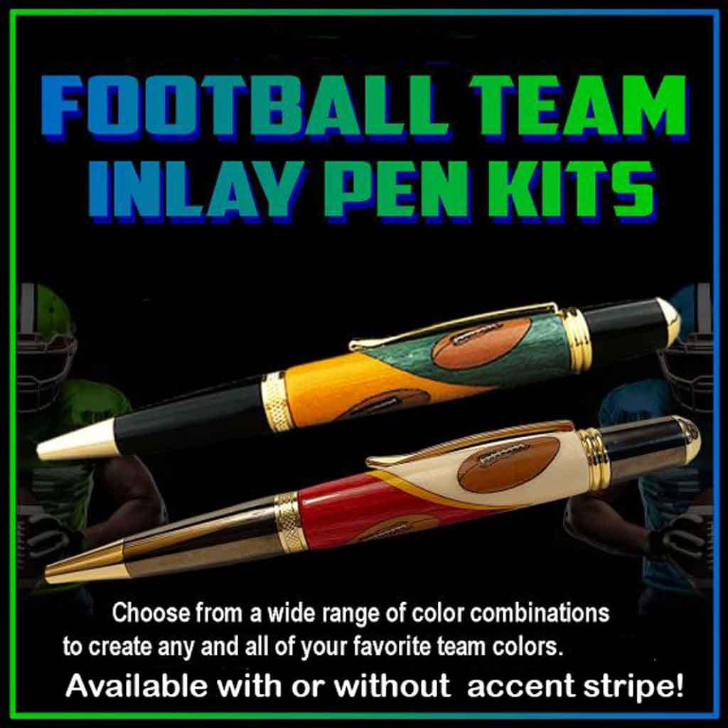 Football Team Colors Inlay Kits | ExoticBlanks