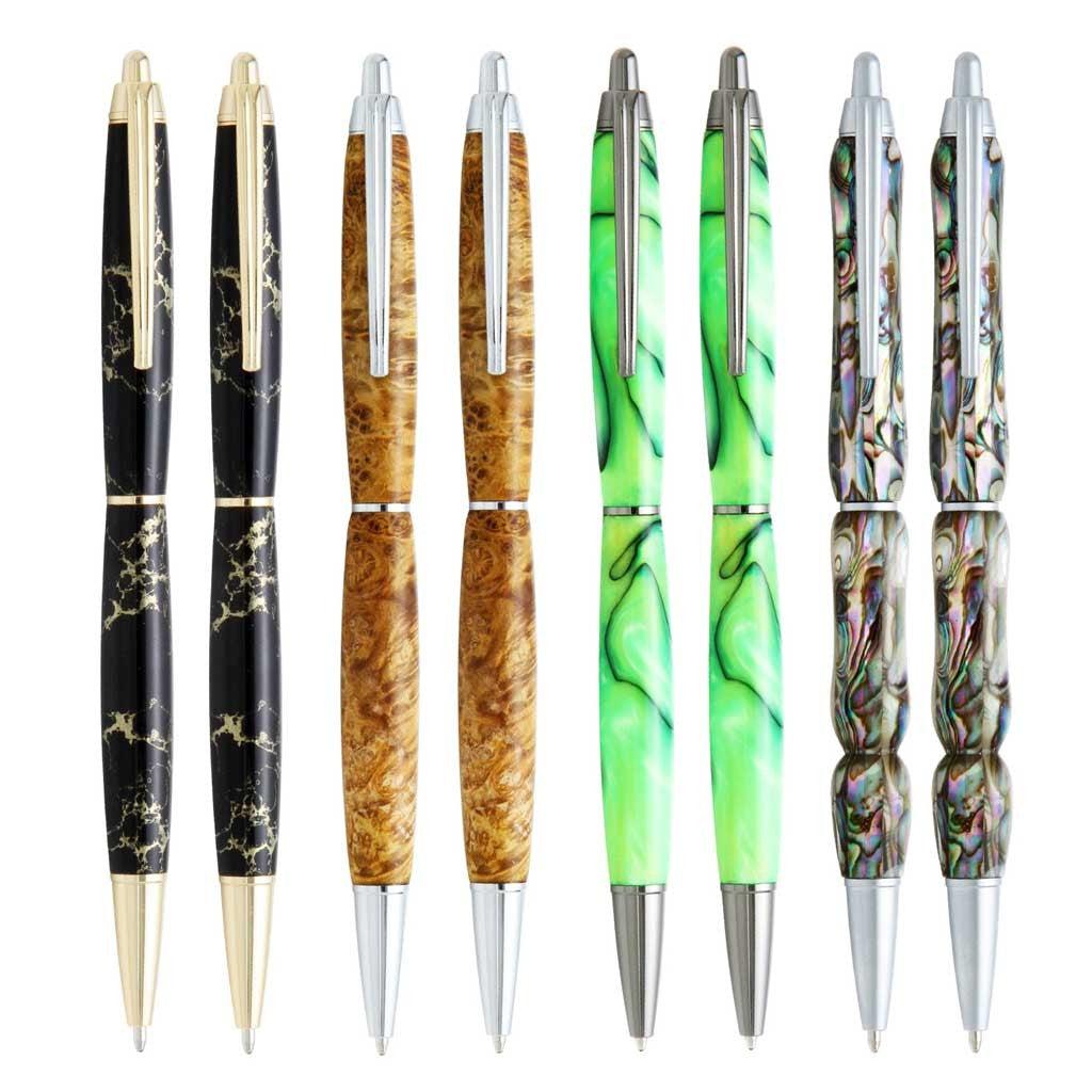 Groove CLICK Pen Kit Variety Set - 8 Pen Kits | ExoticBlanks