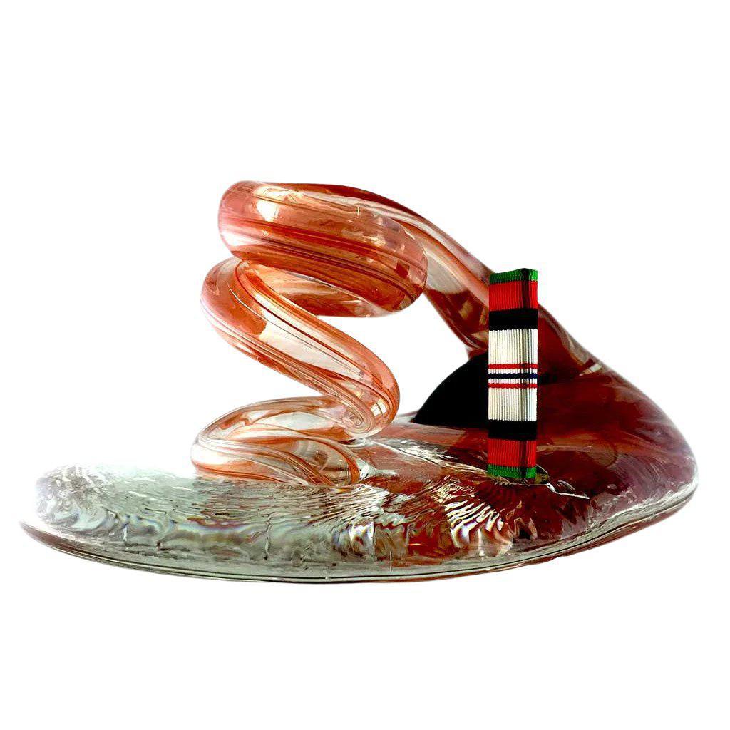 Military Service Ribbon Art Glass Pen Holder | ExoticBlanks