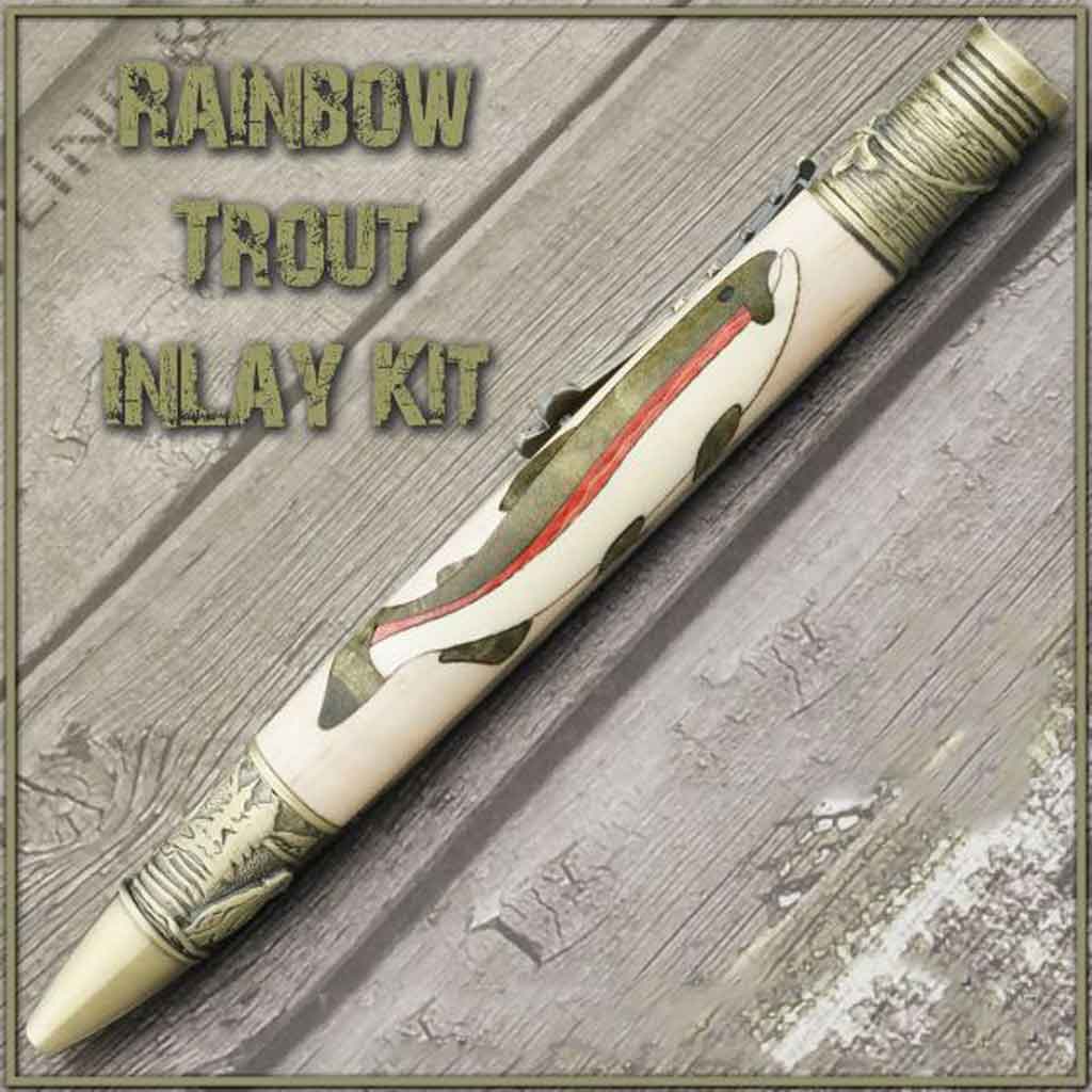 Rainbow Trout Laser Inlay Kits | ExoticBlanks