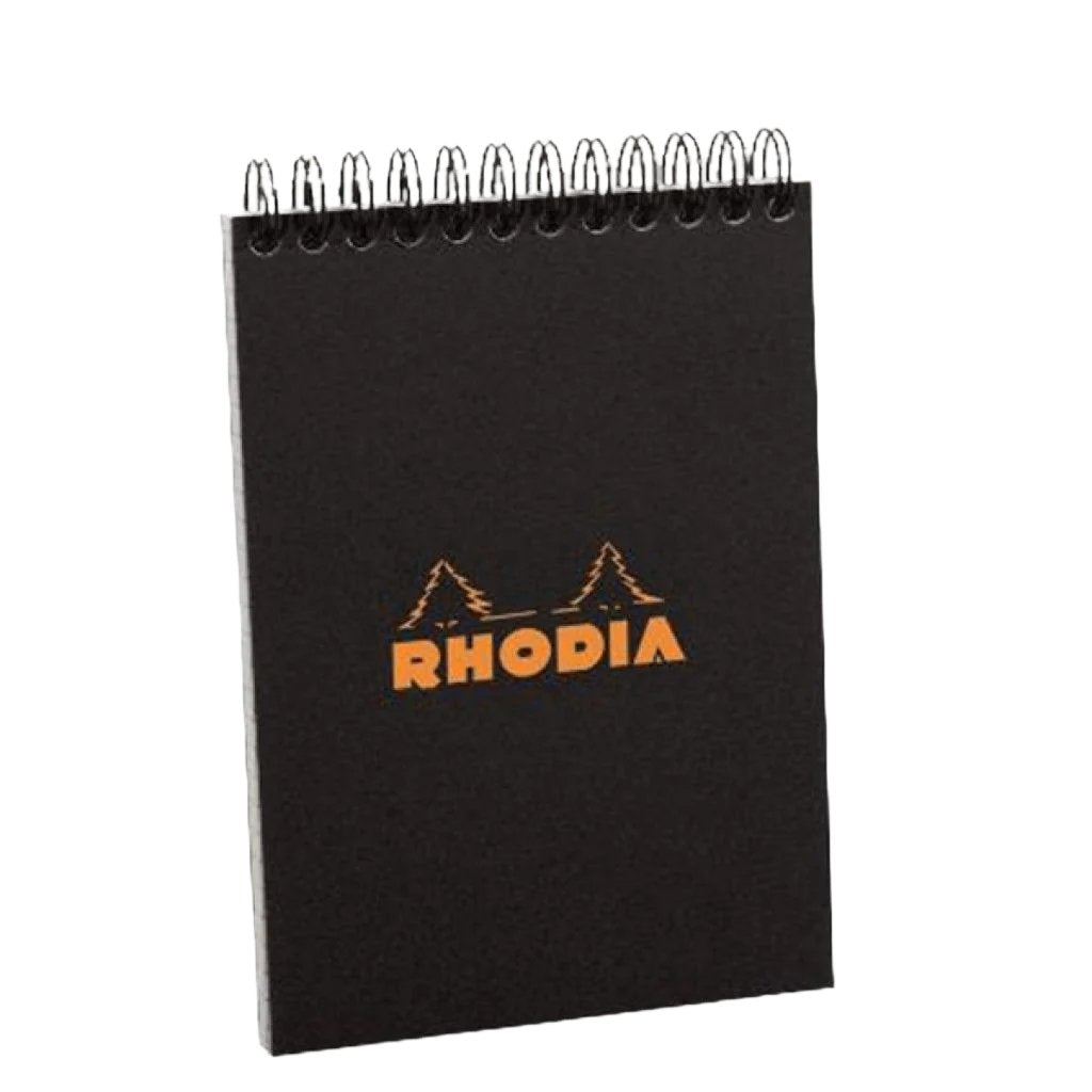 Rhodia N13 Notebook - Top Wirebound 4 x 6 Graph Paper (Black ...