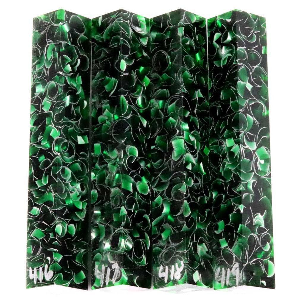 Sparkle Pen Blanks - Green Sparkle #416-419P | ExoticBlanks