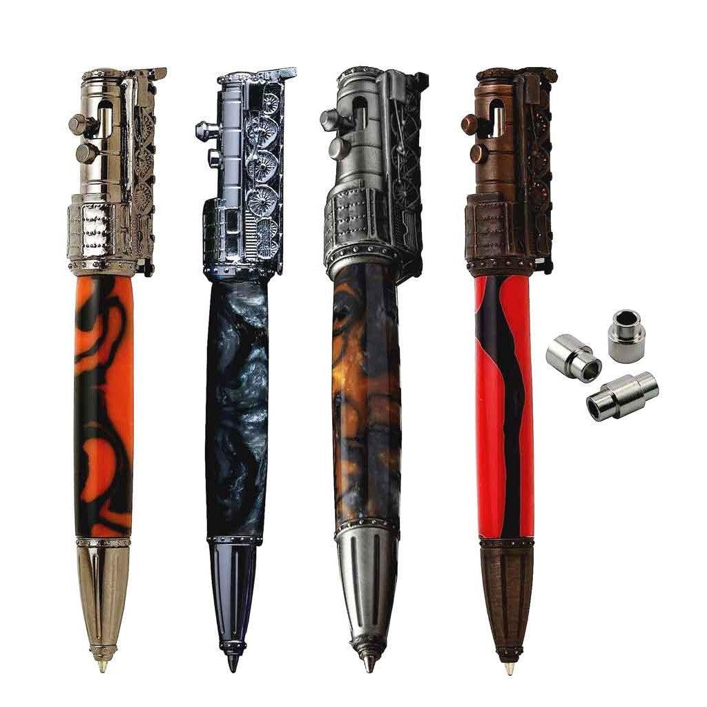Steam Locomotive Pen Kit Starter Set - 4 Pen Kit Starter | ExoticBlanks