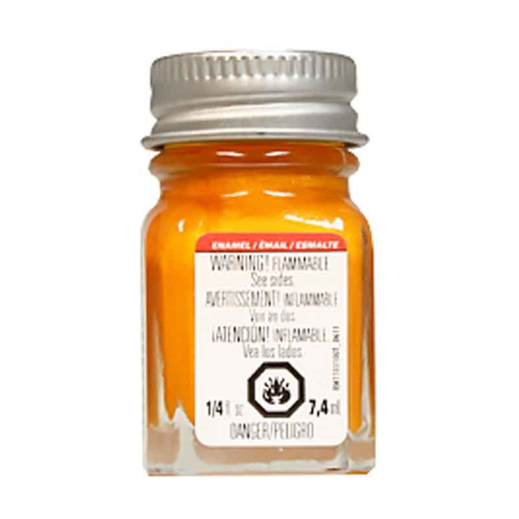 Testors Enamel Paint In Metallic Black - 7.4 ML Glass Bottle For Models ...