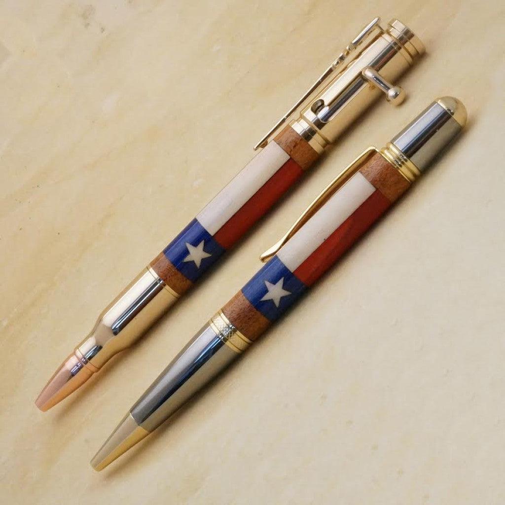 Texas Mesquite Flag Inlay Kits | ExoticBlanks