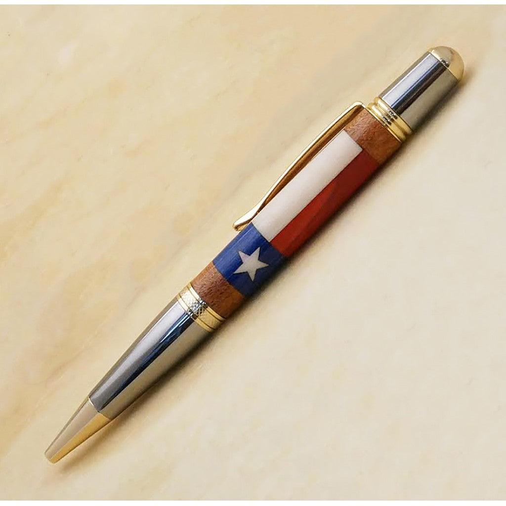 Texas Mesquite Flag Inlay Kit - Sierra | ExoticBlanks