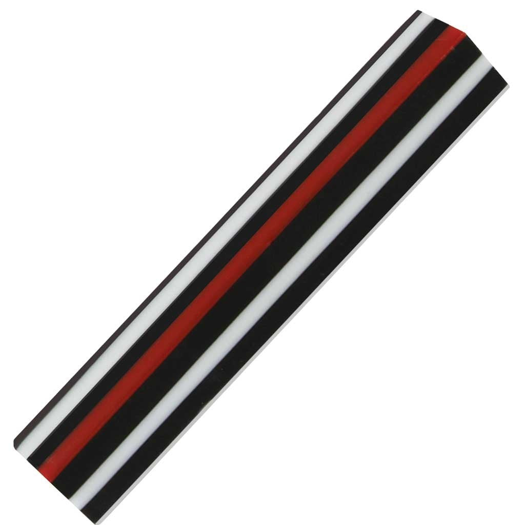 Thin Red Line Pen Blank - Straight with White & Black Stripes ...